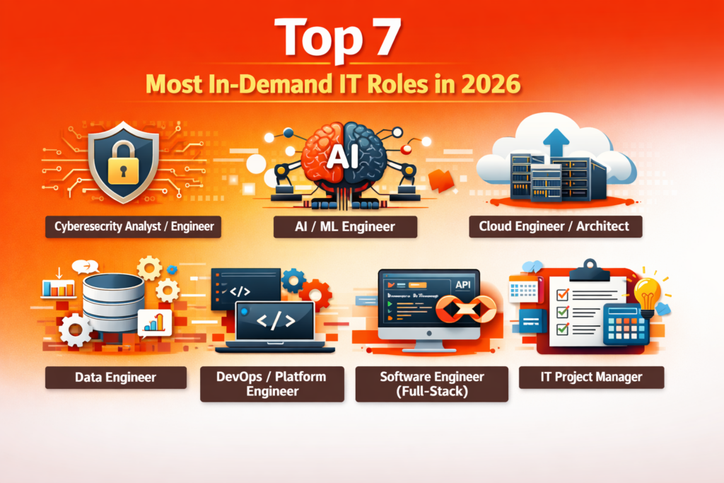 Top 7 Most In-Demand IT Roles in 2026 (Skills Employers Want)